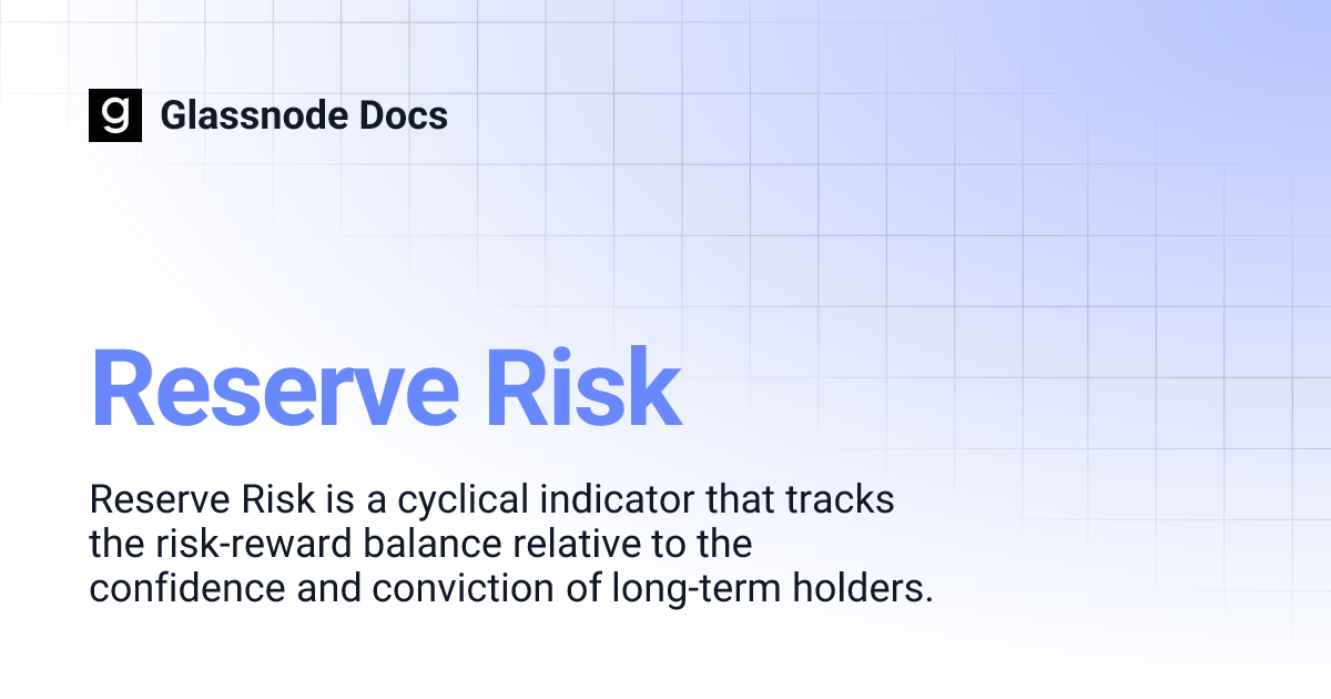 Reserve Risk | Glassnode Docs