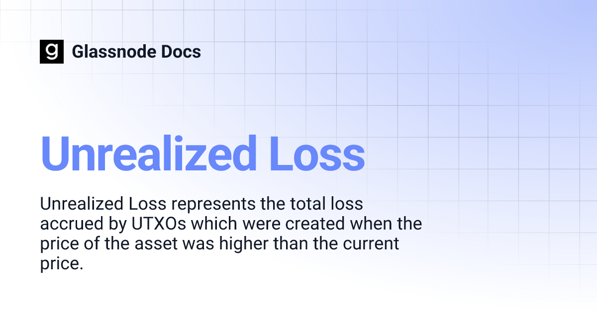 Unrealized Loss | Glassnode Docs