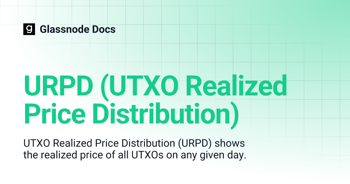 URPD (UTXO Realized Price Distribution) | Glassnode Docs URPD (UTXO Realized Price Distribution) | Glassnode Docs