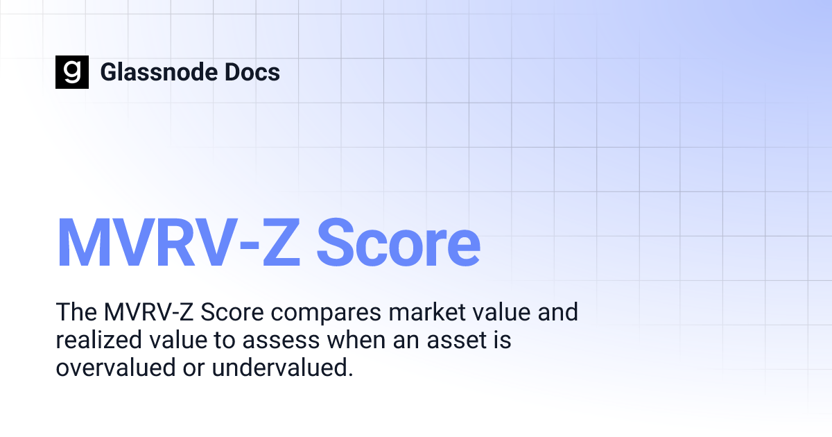 MVRV-Z Score | Glassnode Docs